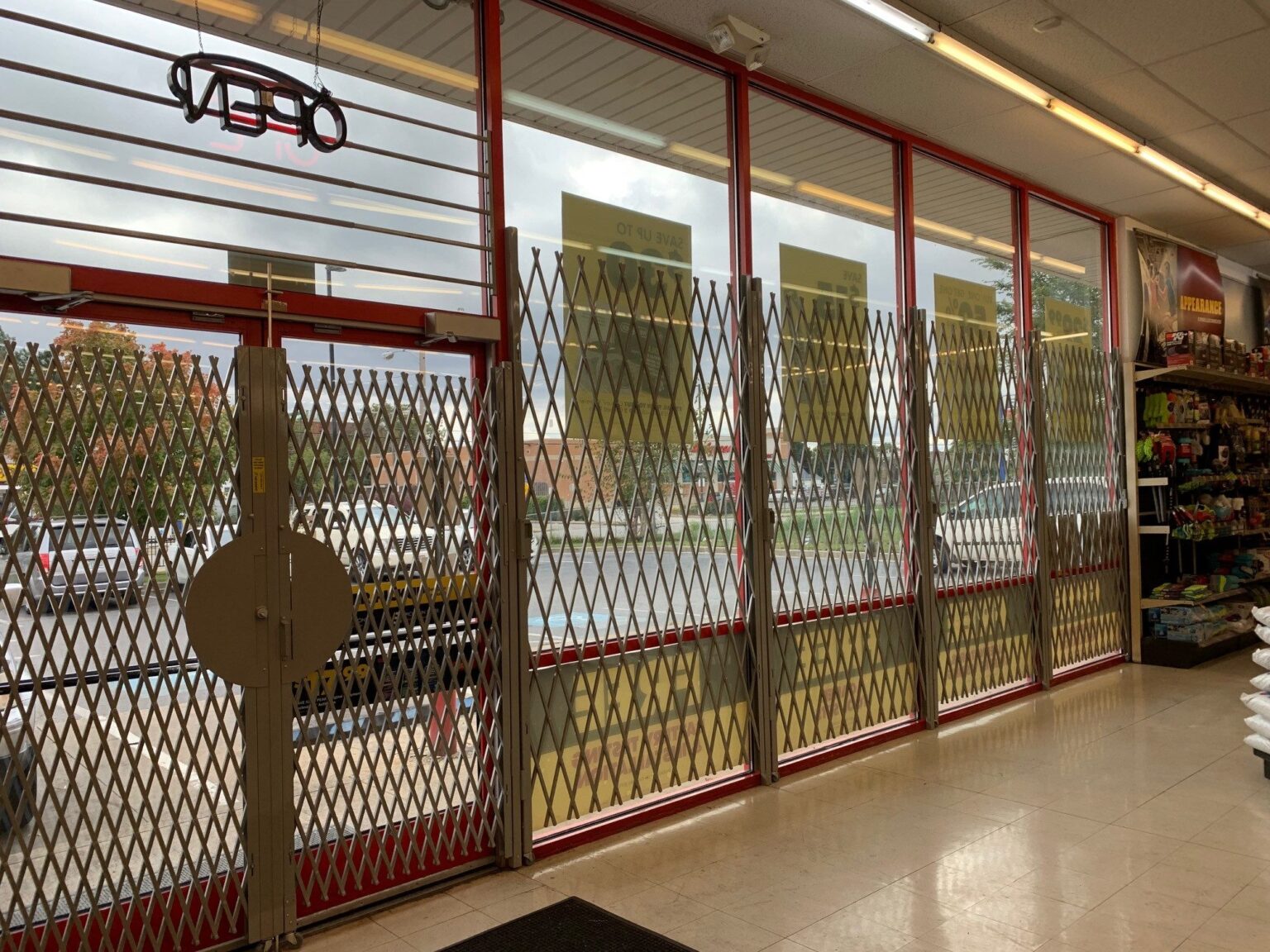 Retail Window and Door Security Gates - Xpanda Security Products