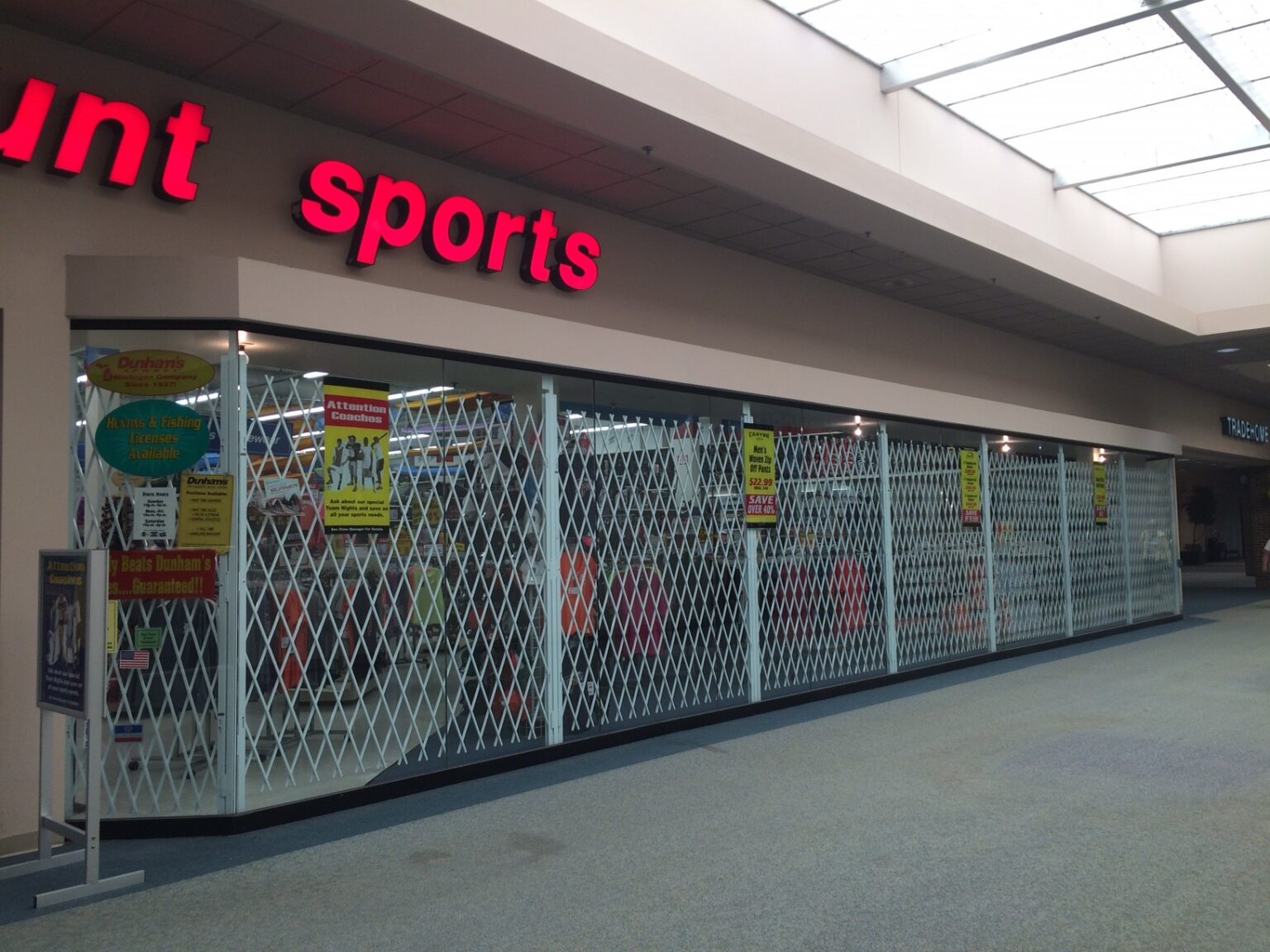 Retail Window and Door Security Gates - Xpanda Security Products